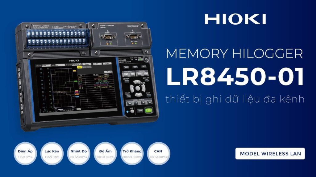 Thiết Bị Ghi Dữ Liệu Đa Kênh - HIOKI LR8450-01 - Wireless Lan